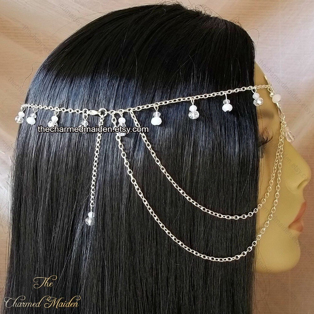 Face Chain Head Chain Reversible Moon Headdress Circlet - Etsy
