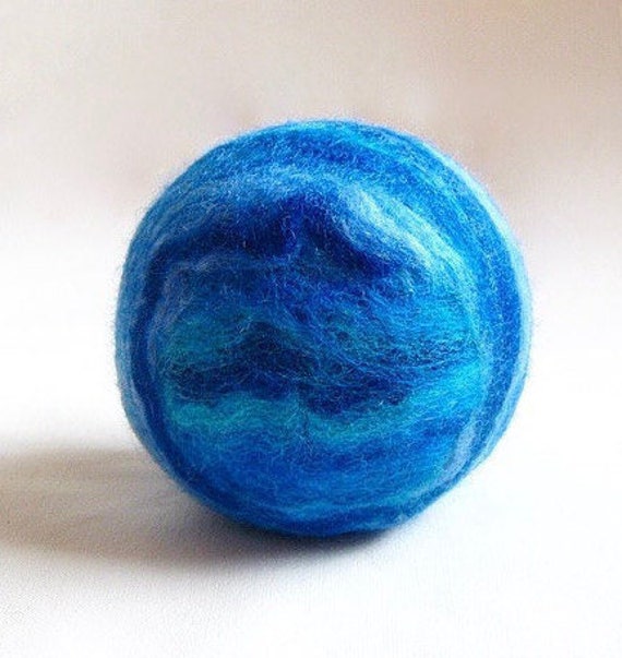 Soft Felt Fidget Ball Fidget Toy Stress Ball Bright Blue. - Etsy