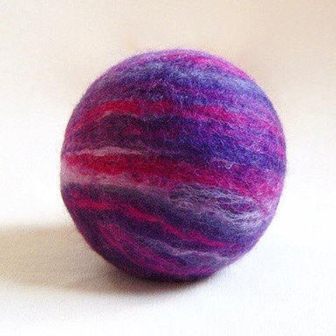 Soft Felt Fidget Ball, Fidget Toy, Stress Ball, Purple. - Etsy