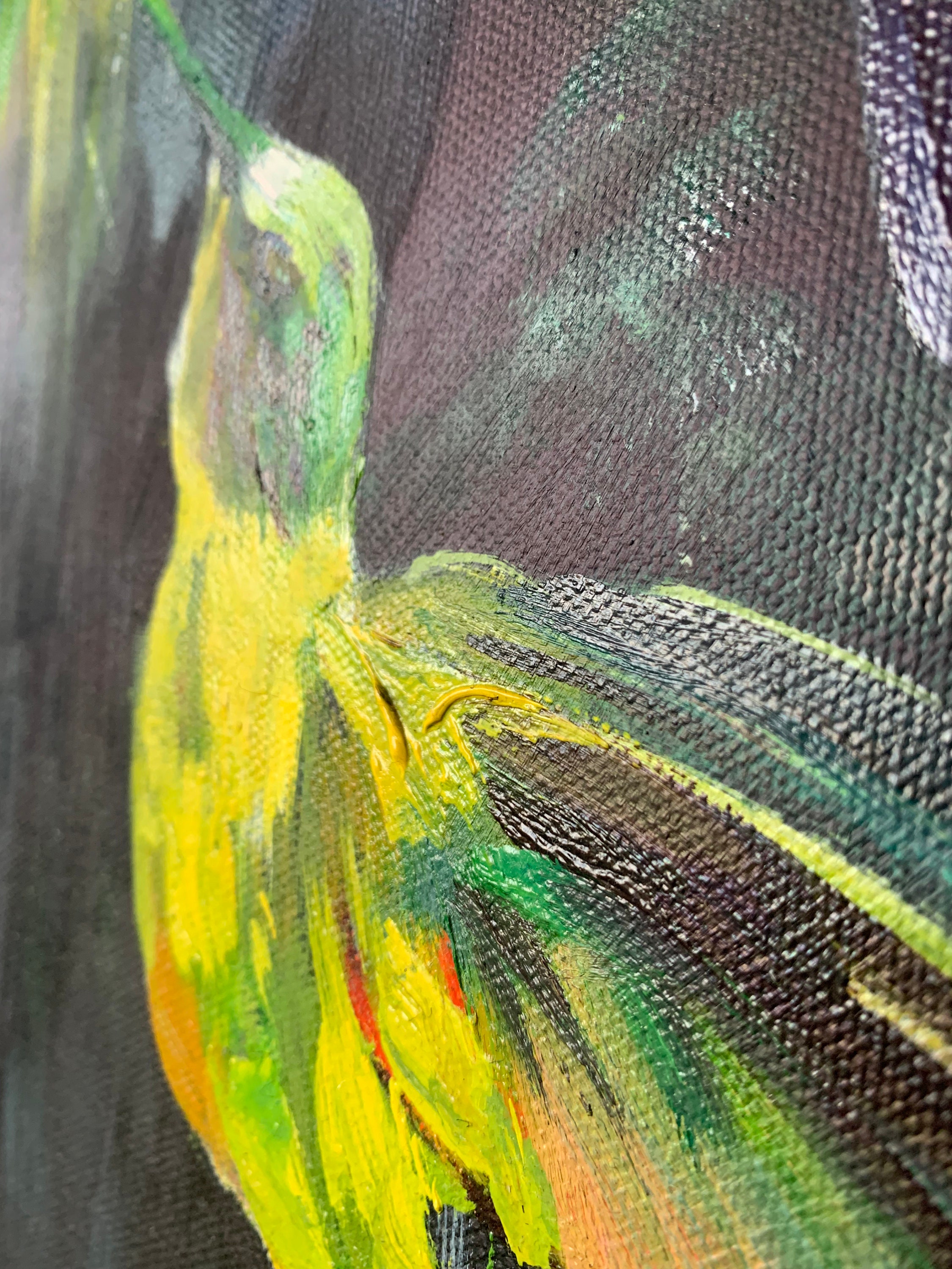 Tropical Birds Painting Large Canvas, Birds of Paradise Painting for ...