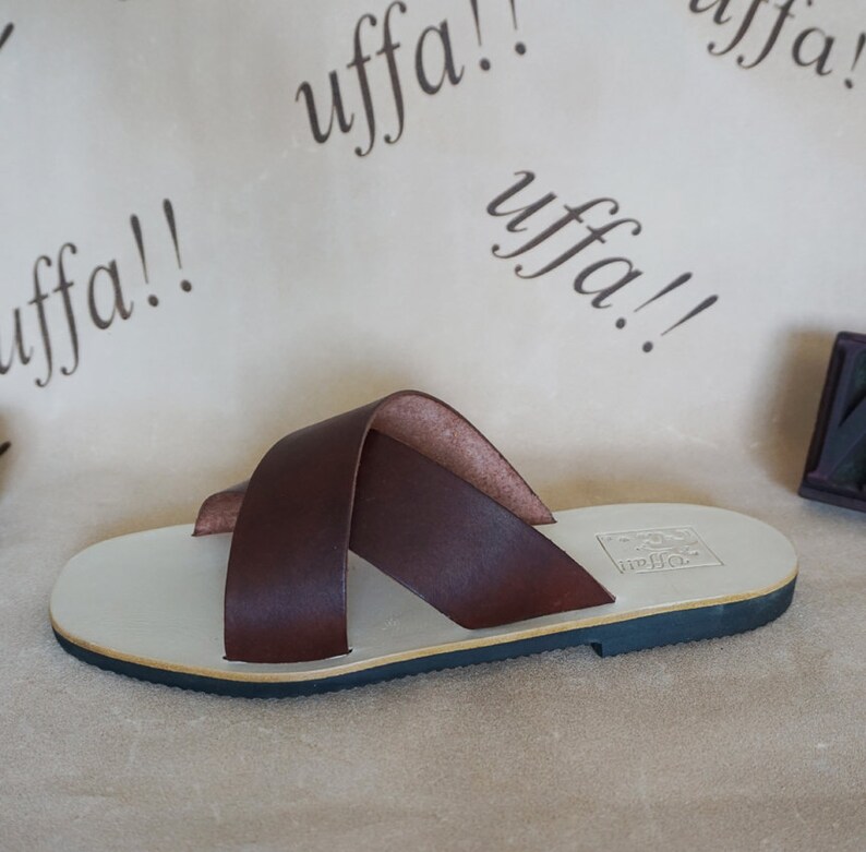 Men Sandals in Leather, Made in Italy, Handmade Light Sandals With ...