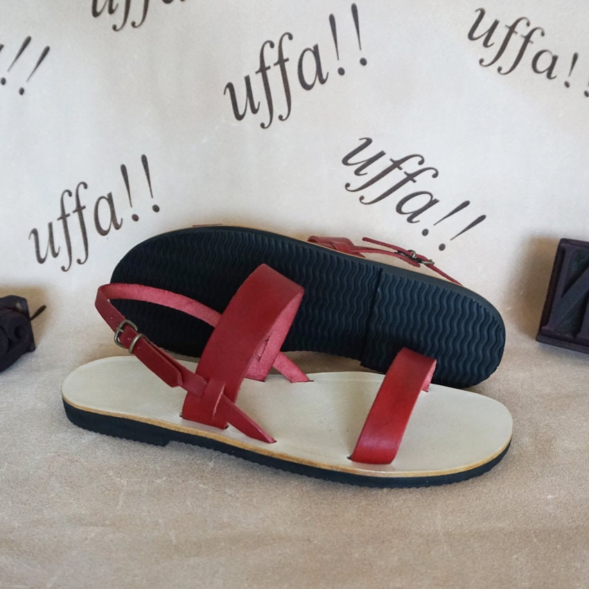 Franciscan Woman Sandals With Strap in Leather, Made in Italy, Handmade ...