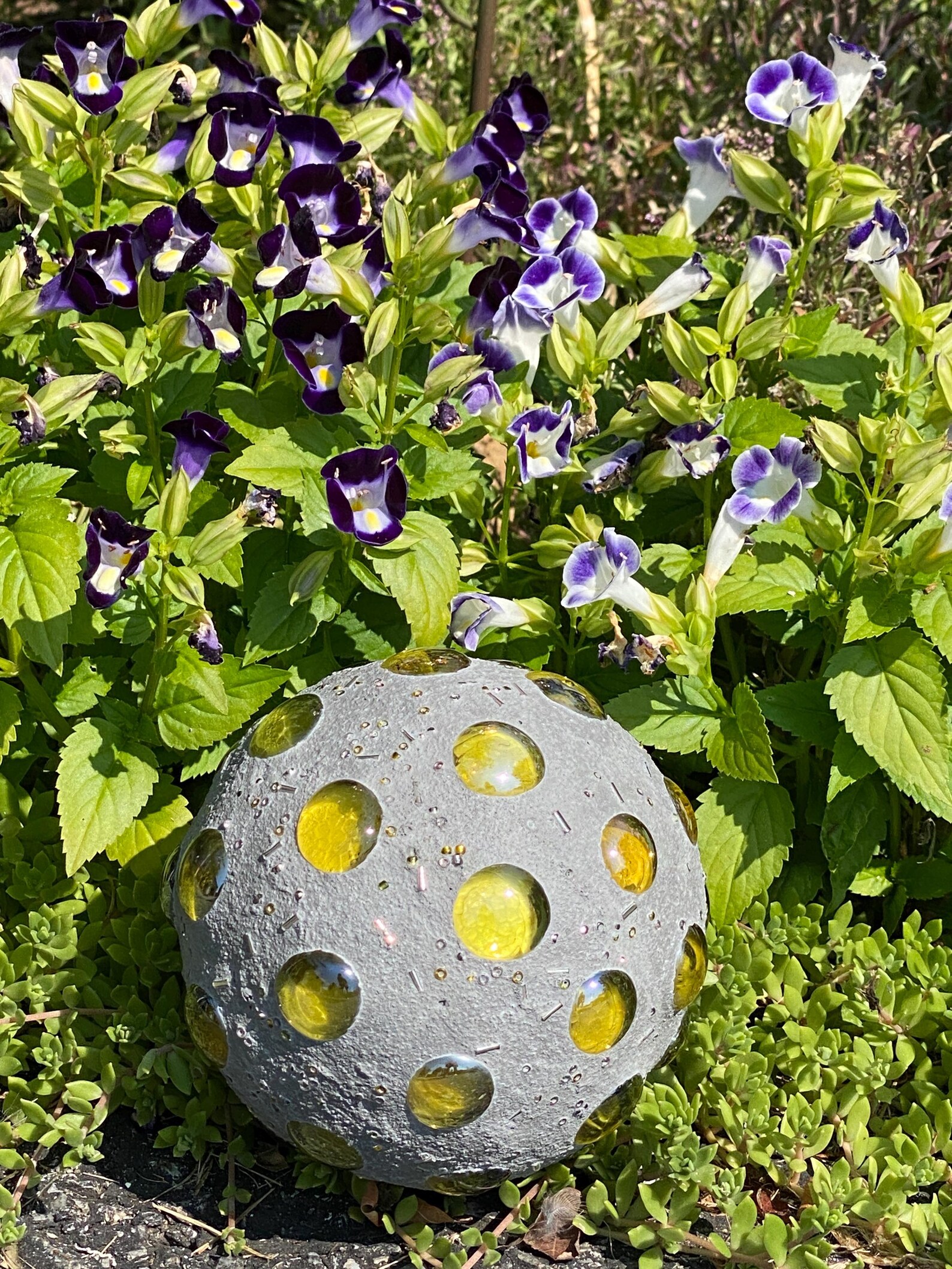 Mosaic Garden Ball Orb Decoration 4.5" Diameter - Etsy
