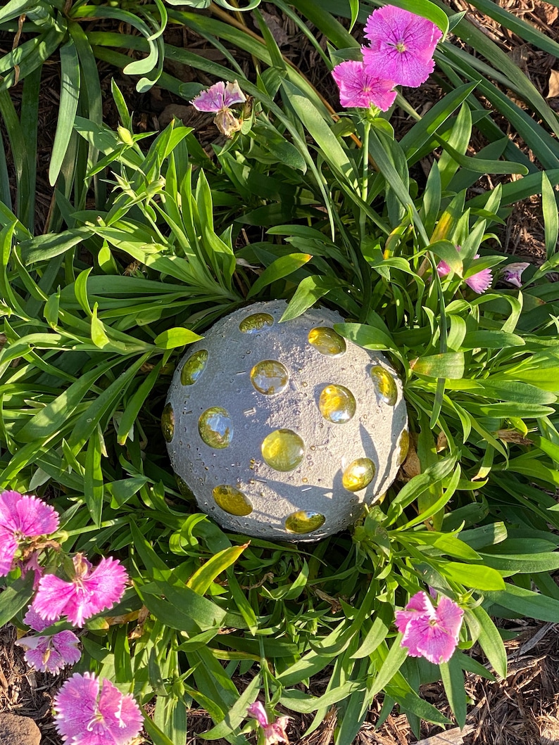 Mosaic Garden Ball Orb Decoration 4.5" Diameter - Etsy