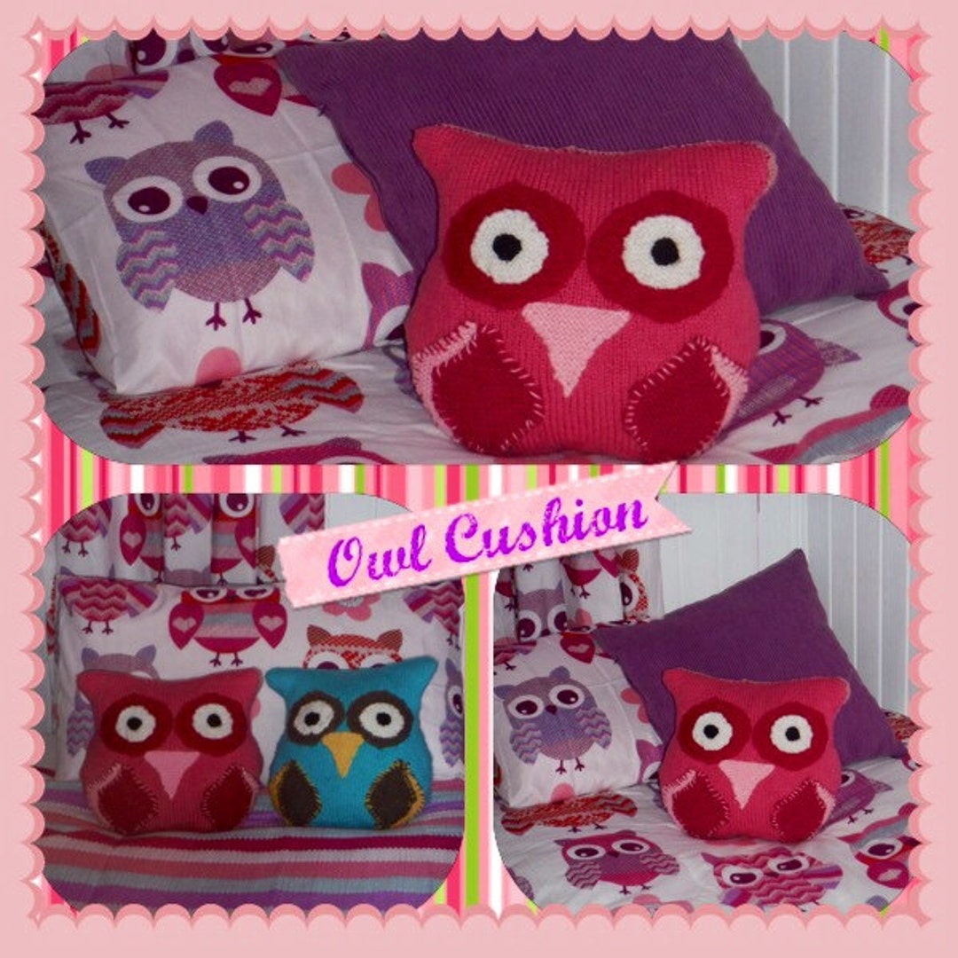 Owl Cushion Knitting Pattern - Etsy