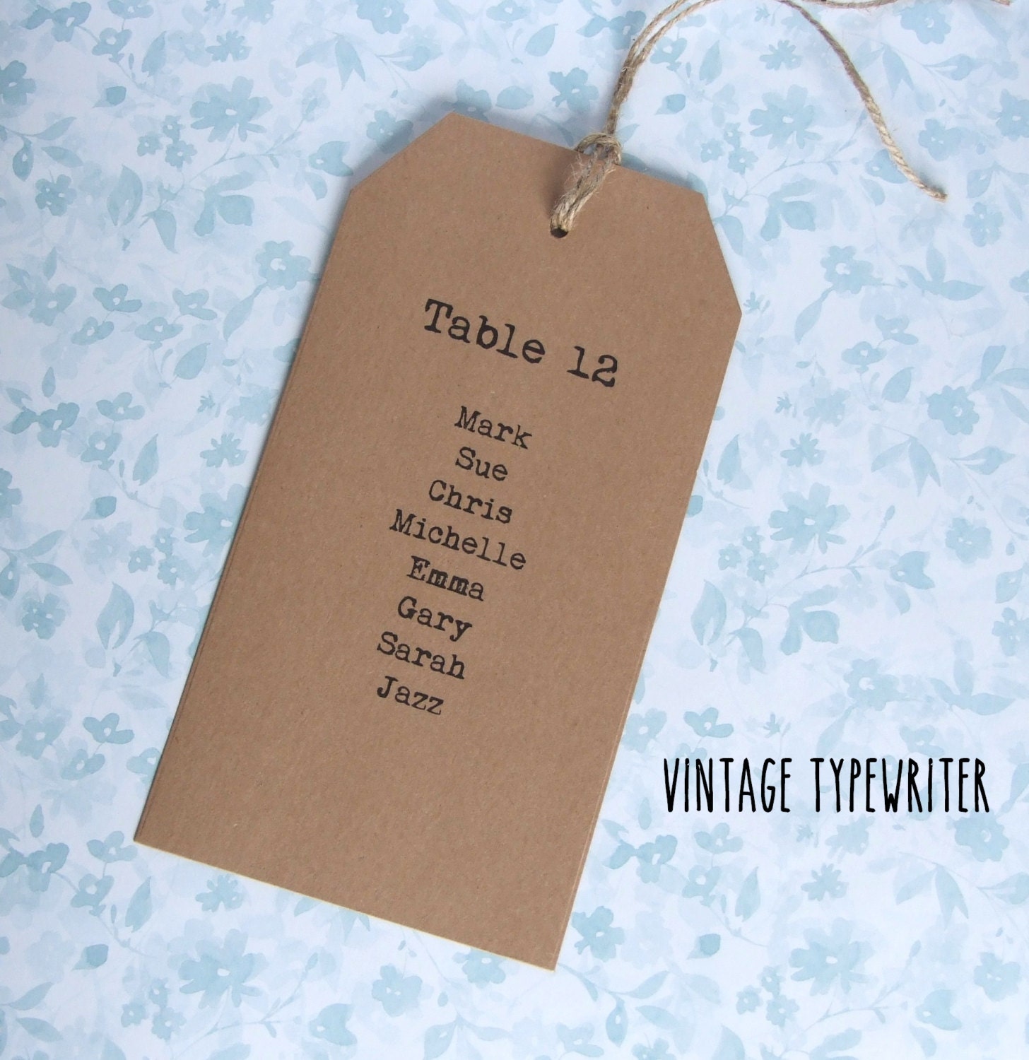 Wedding Table Plan Extra Large Luggage Tags Vintage Rustic | Etsy