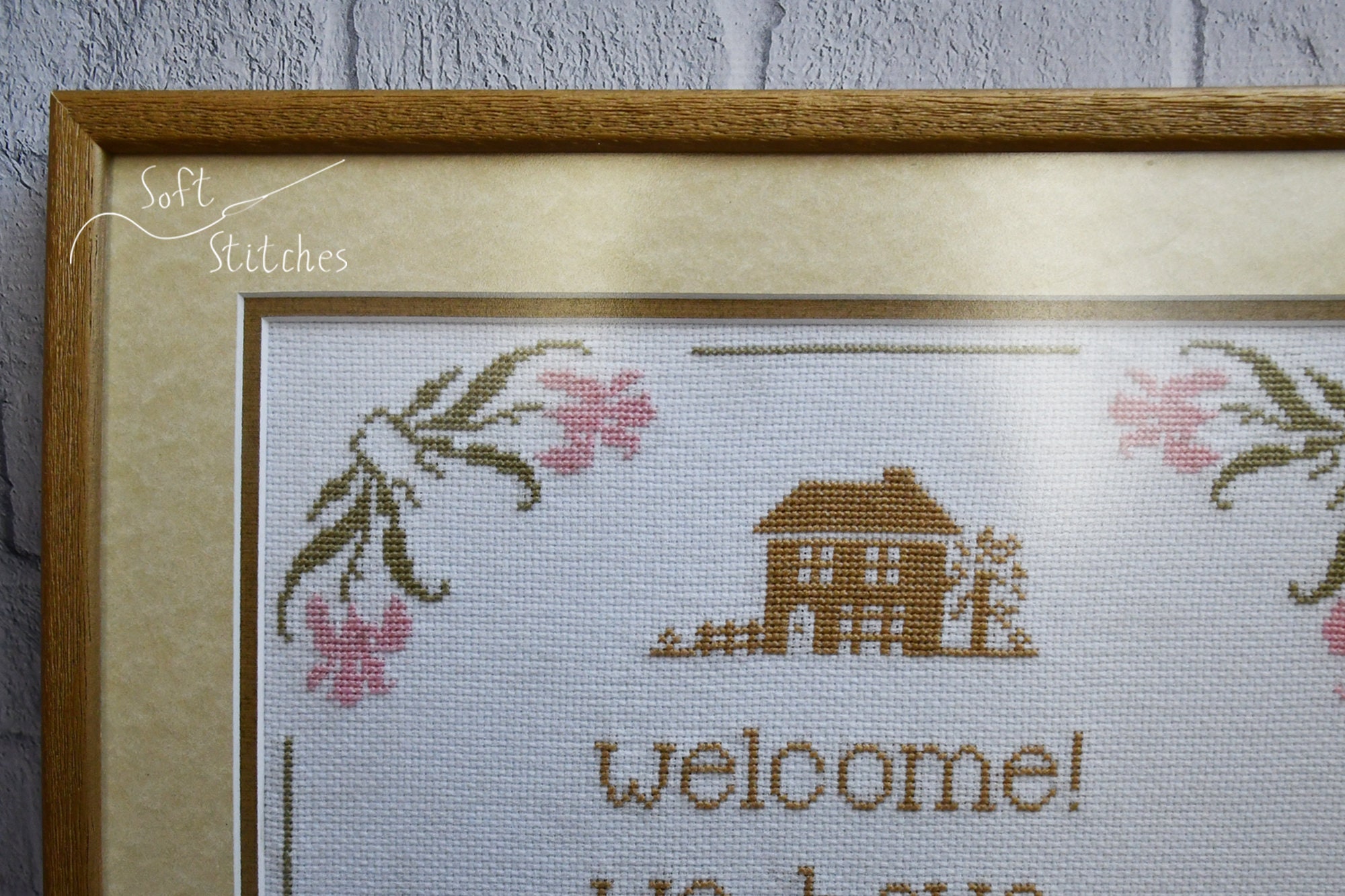 Embroidered Picture "welcome" is Ready to Ship! - Etsy