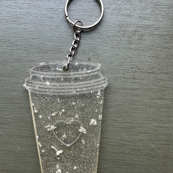Coffee Cup Keychain - Etsy