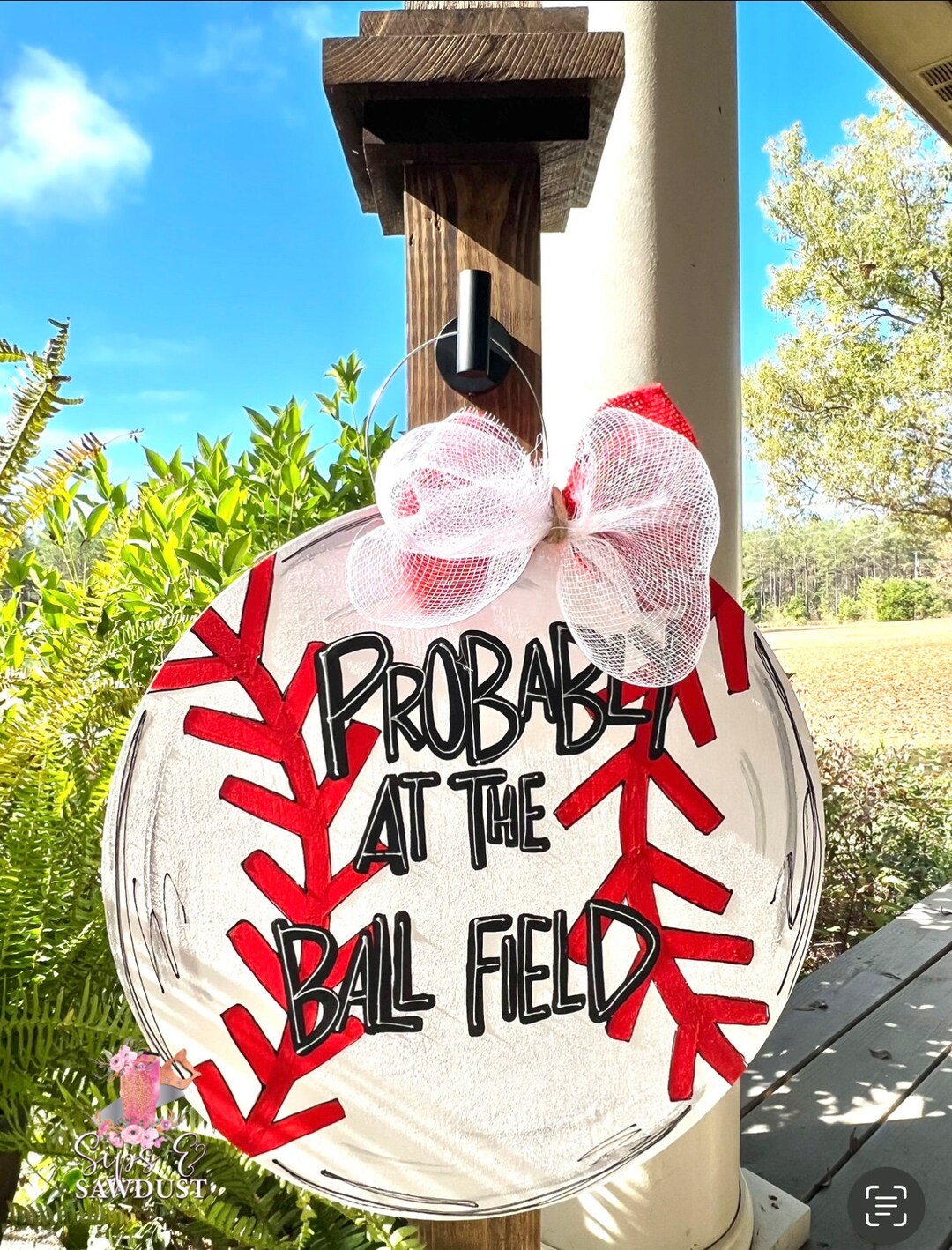 RTS BASEBALL Door Hanger, Door Sign, Ball Field Sign - Etsy