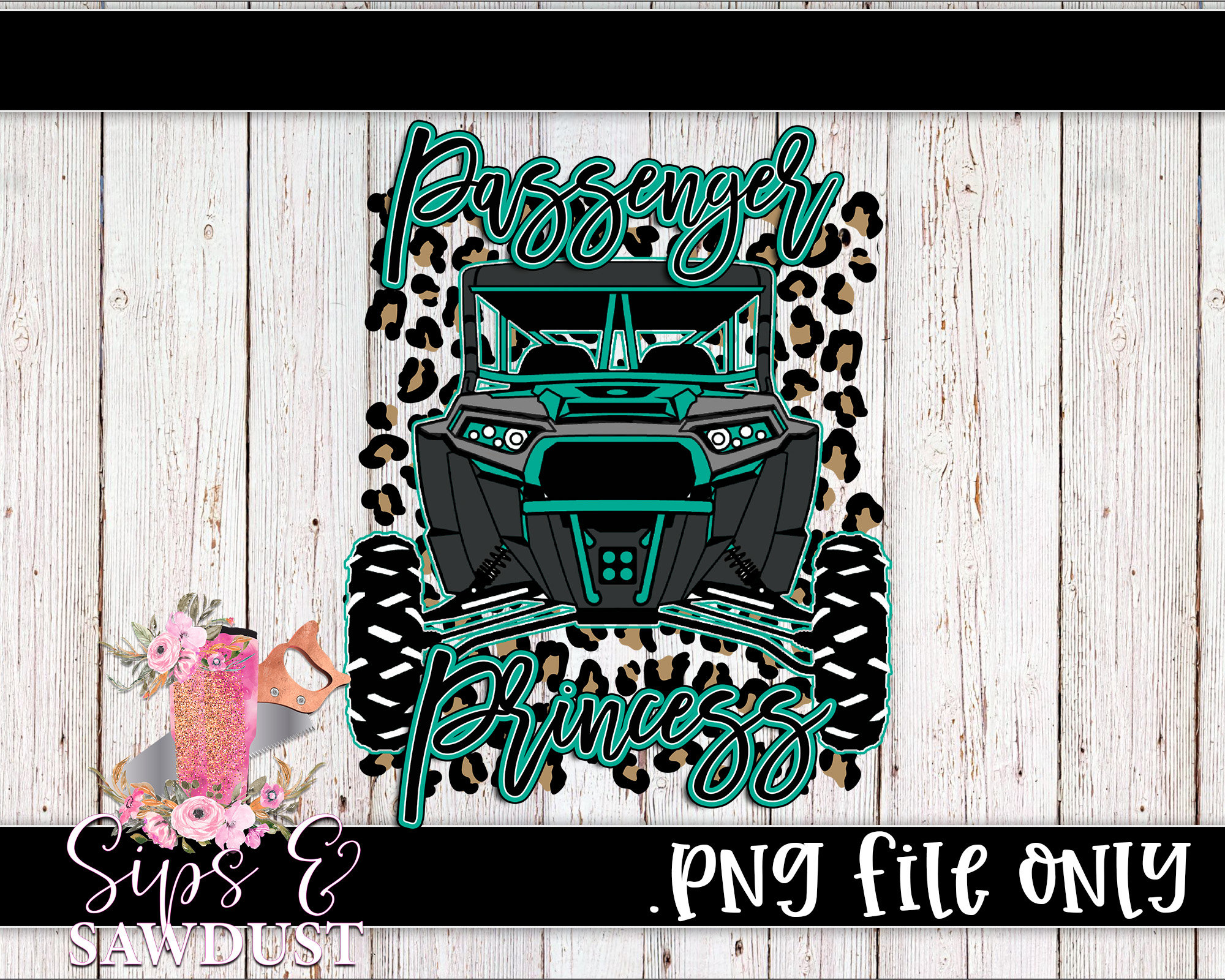Passenger Princess Rzr Png, Leopard Rzr, Rzr Sublimation Digital File ...