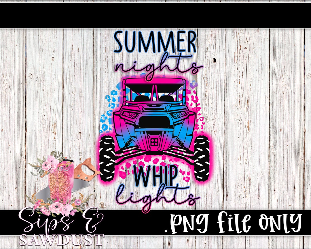 Neon Rzr Blue and Pink, Summer Nights Whip Lights Png Sublimation - Etsy
