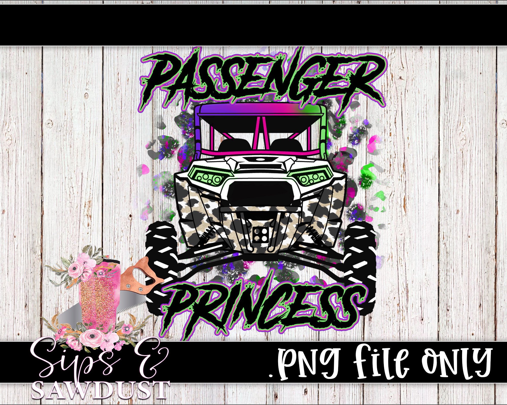 Purple Pink Green Rzr Png, Passenger Princess Rzr Png - Etsy