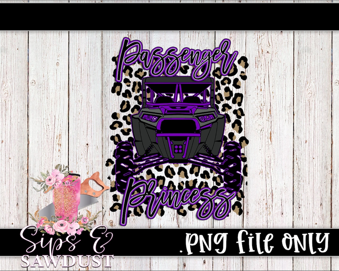 Purple Rzr Passenger Princess Png, Leopard Png, Sxs - Etsy