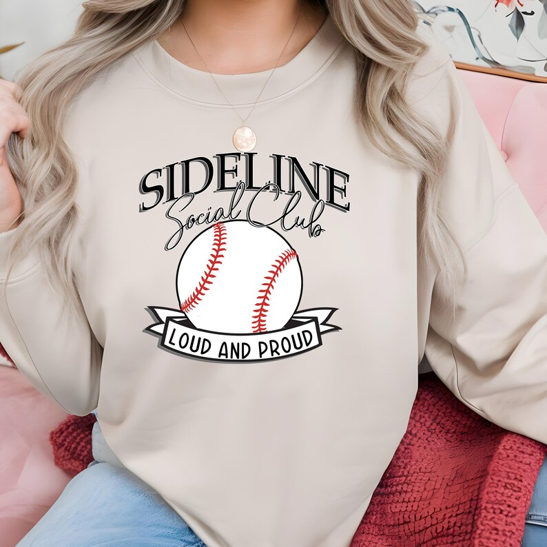 Sideline Social Club Baseball PNG JPEG Sublimation DTF Digital Download ...