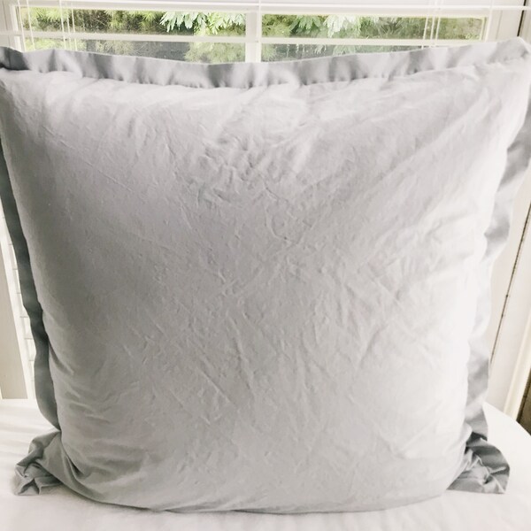 Grey Euro Sham - Etsy