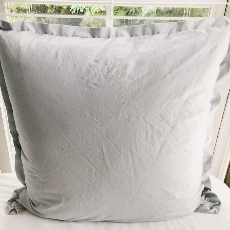 Grey Euro Sham - Etsy