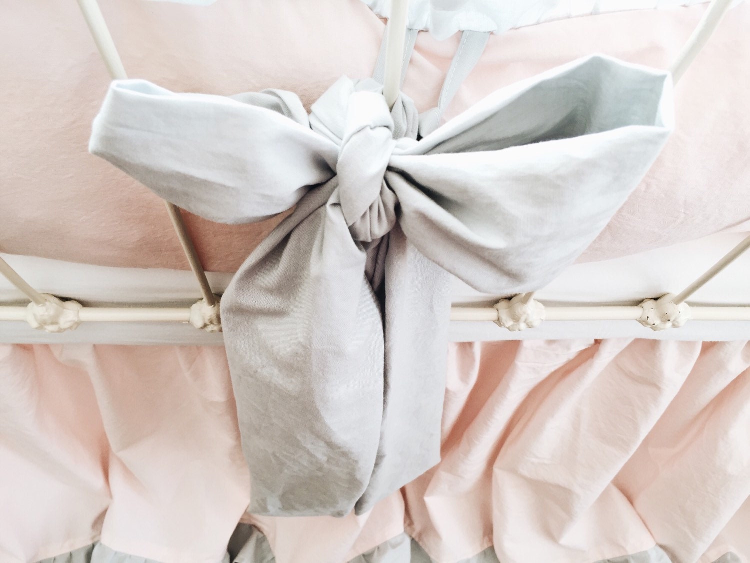 Large Crib Bow for Nursery Crib Curtain Tiebacks Baby Shower - Etsy