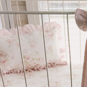 Floral Crib Pillow, Toddler Pillow, Floral Baby Bedding, Crib Pillow ...