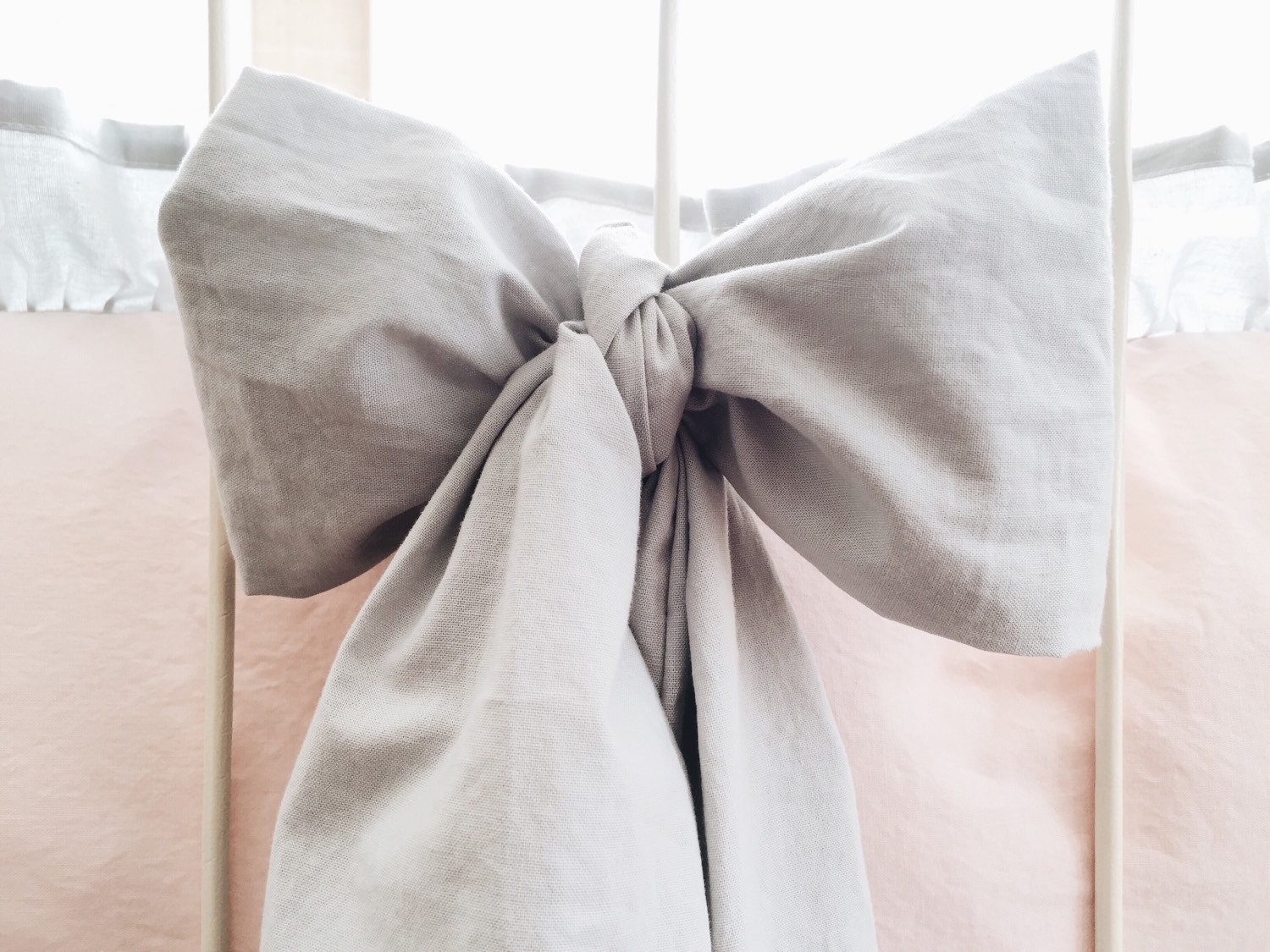 Large Crib Bow for Nursery Crib Curtain Tiebacks Baby Shower - Etsy