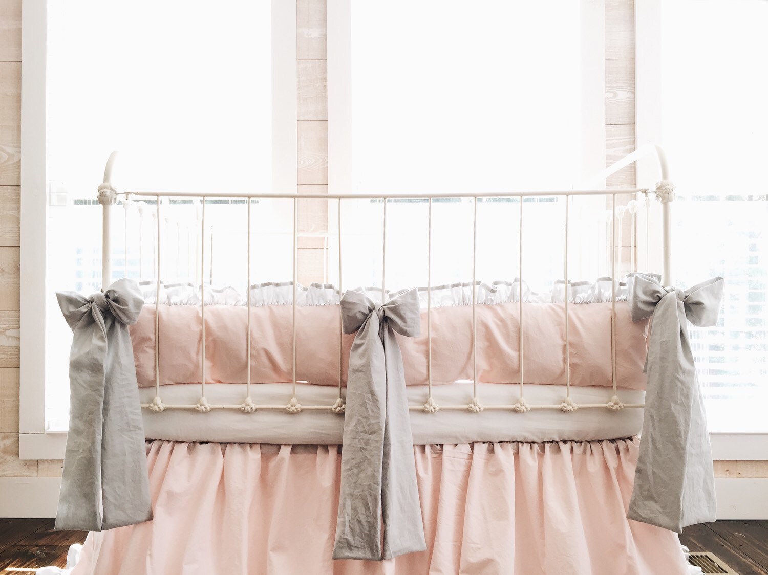 Large Crib Bow for Nursery Crib Curtain Tiebacks Baby Shower - Etsy