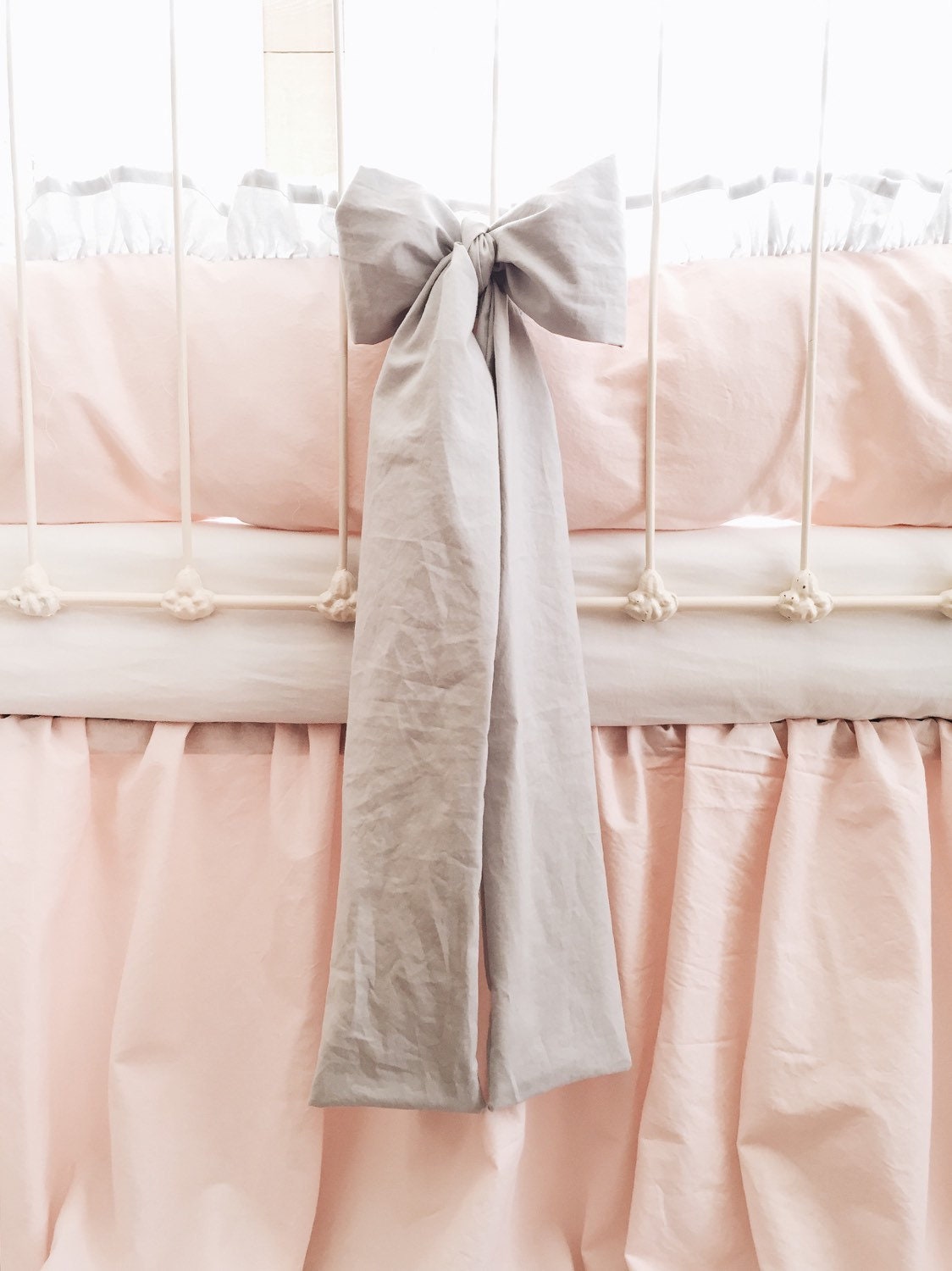 Large Crib Bow for Nursery Crib Curtain Tiebacks Baby Shower - Etsy