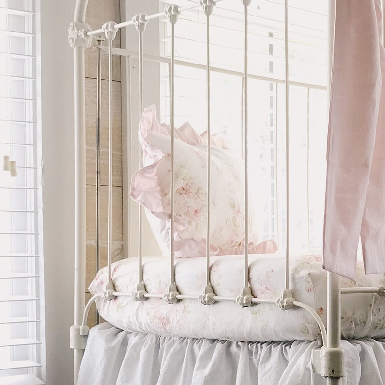 Floral Crib Pillow Toddler Pillow Floral Baby Bedding Crib - Etsy