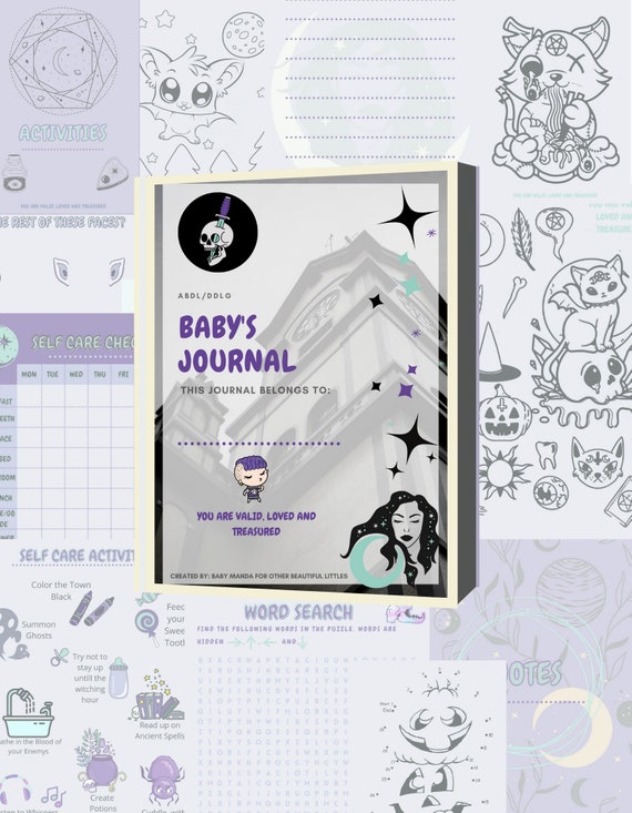Dark Baby Activity Book DDLG/MDLG Journal Drawing/ - Etsy