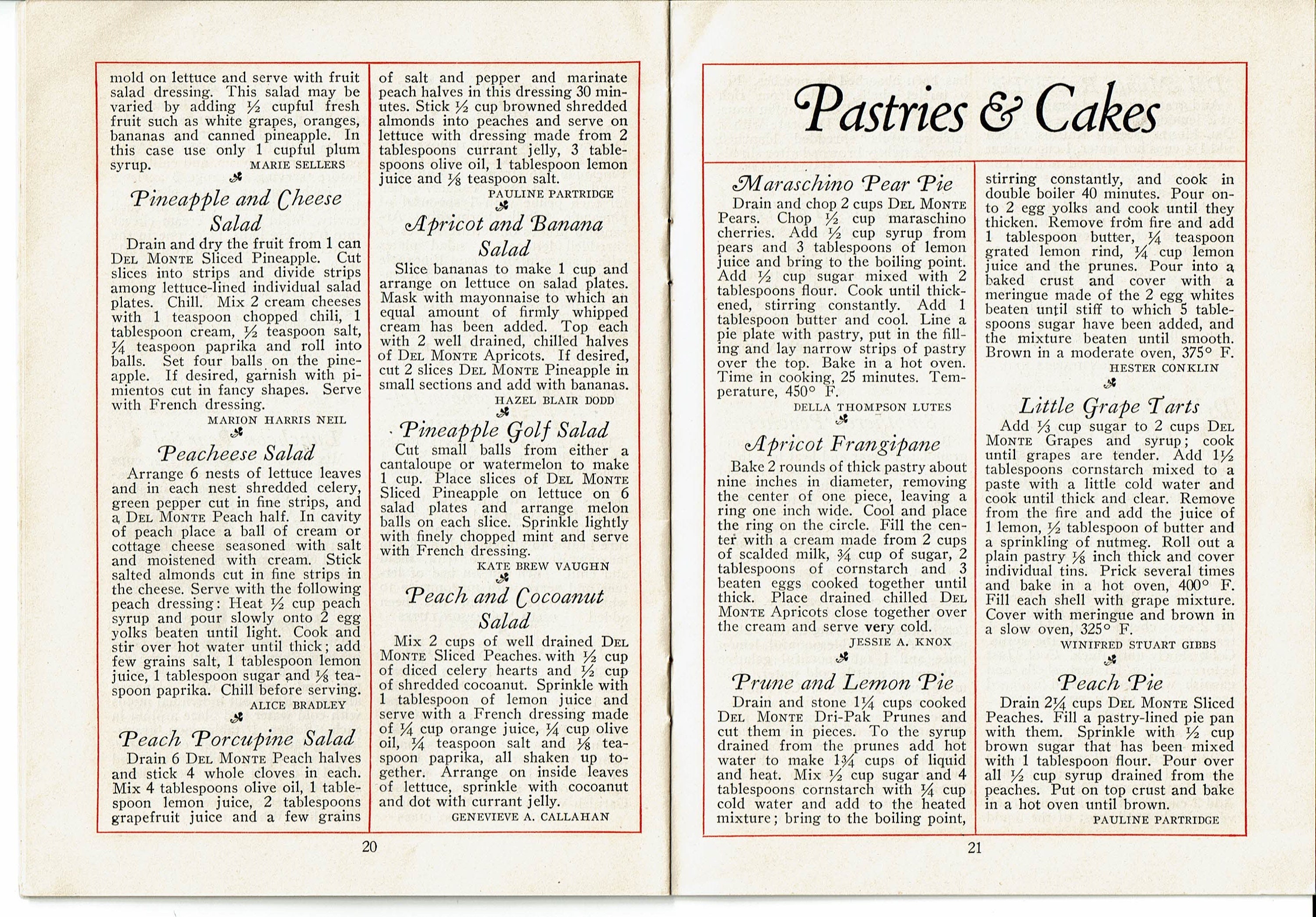 1920s Fruit Recipe Booklet INSTANT DOWNLOAD - Etsy