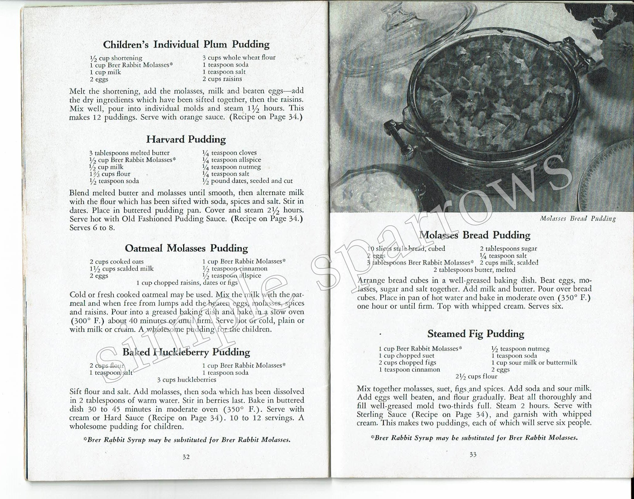 Vintage Brer Rabbit Molasses Recipe Book DIGITAL DOWNLOAD 1930s - Etsy