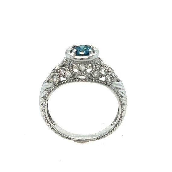 Blue Diamond Pave Ring - Gem