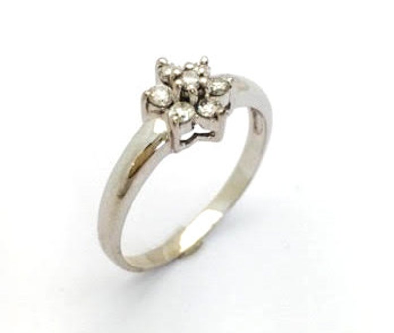 Diamond Cluster Star Ring - Etsy