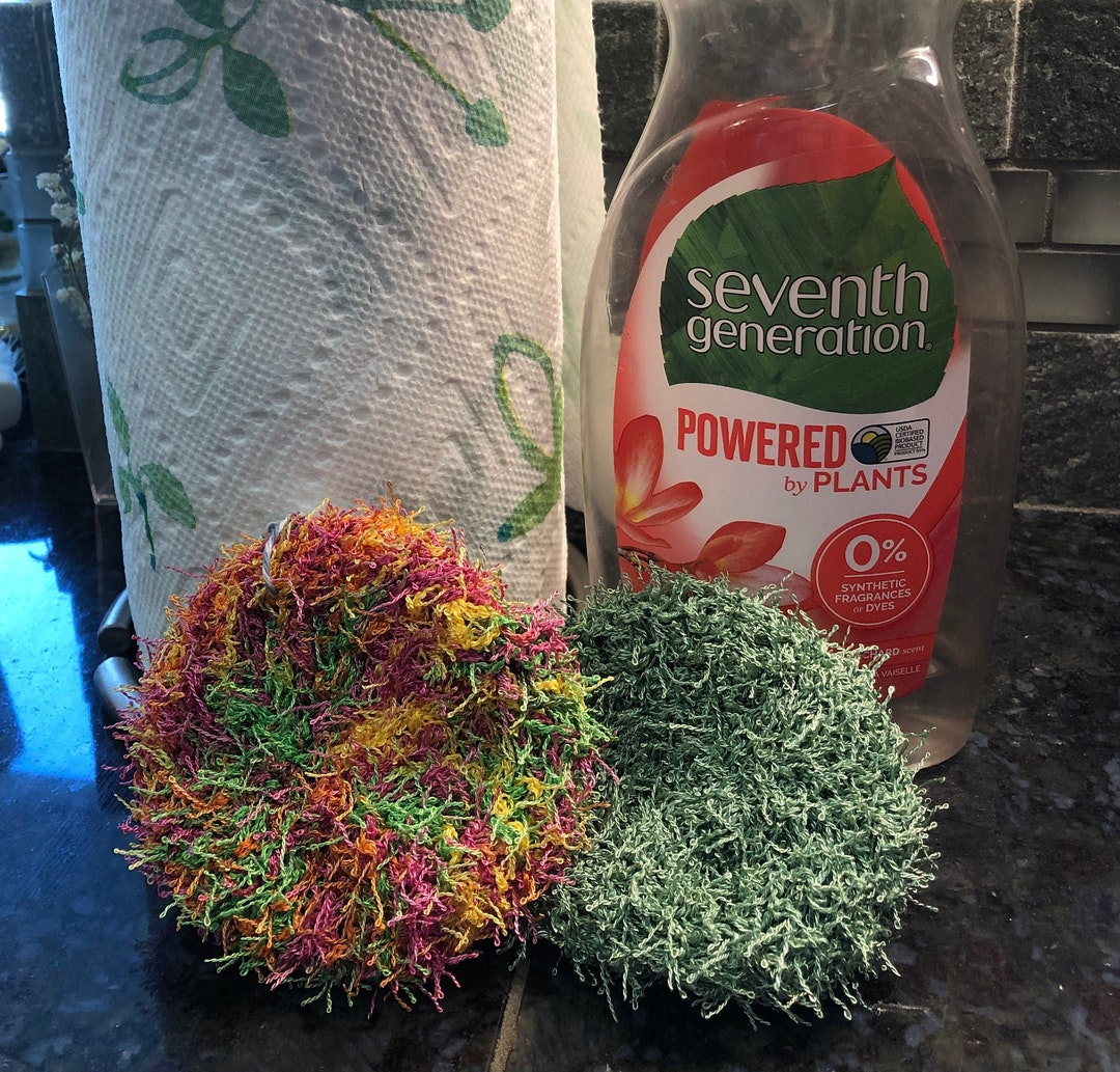 Scrubby Knit Kitchen Cleaner Round - Etsy