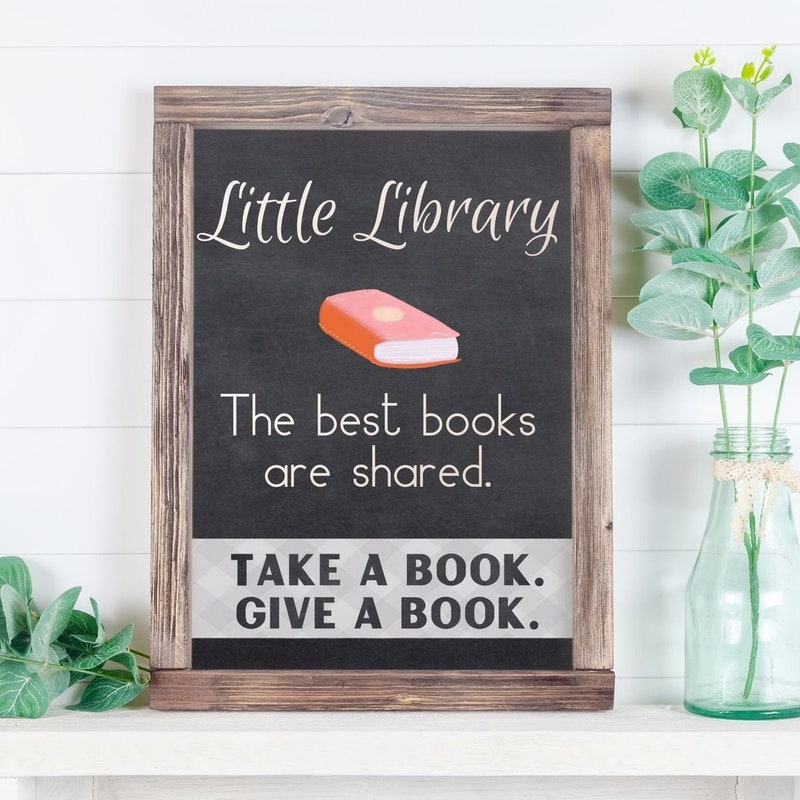 Little Free Library Sign - Etsy