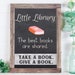Little Library Printable - the Best Books Are Shared - Sign or Poster ...