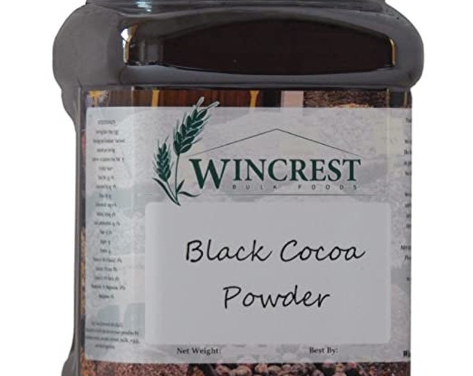 Wincrest Black Cocoa Powder 8oz Jar - Etsy