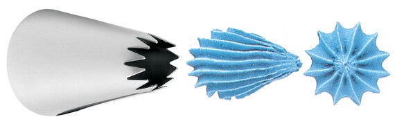 Decorating Tip Tube 32 Stainless Steel Open Star Cake | Etsy