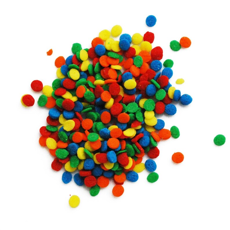 Mini RAINBOW Confetti Sprinkles 8 OZ Rainbow 1/8 - Etsy