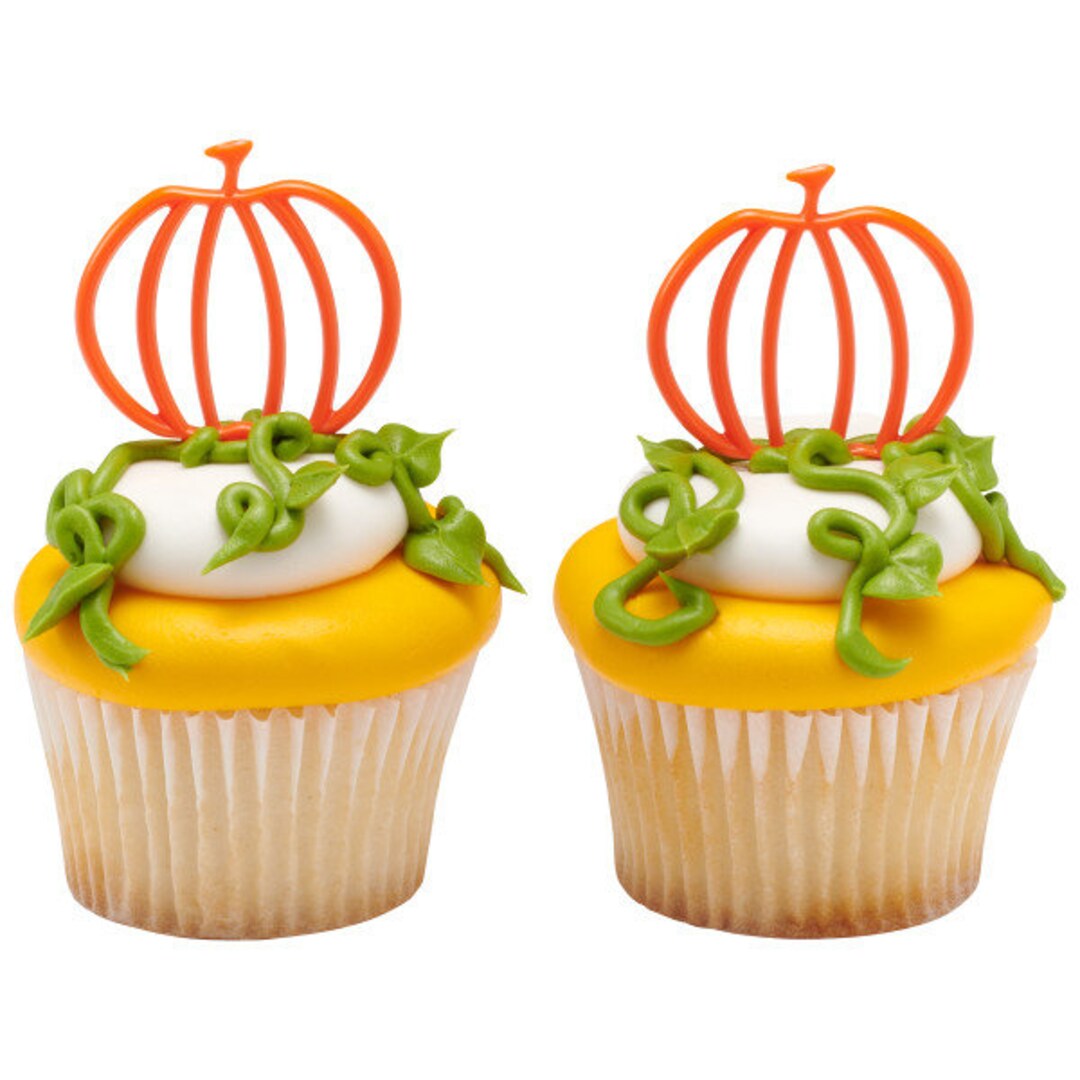 Happy Thanksgiving and Pumpkin Cupcake Picks - Etsy