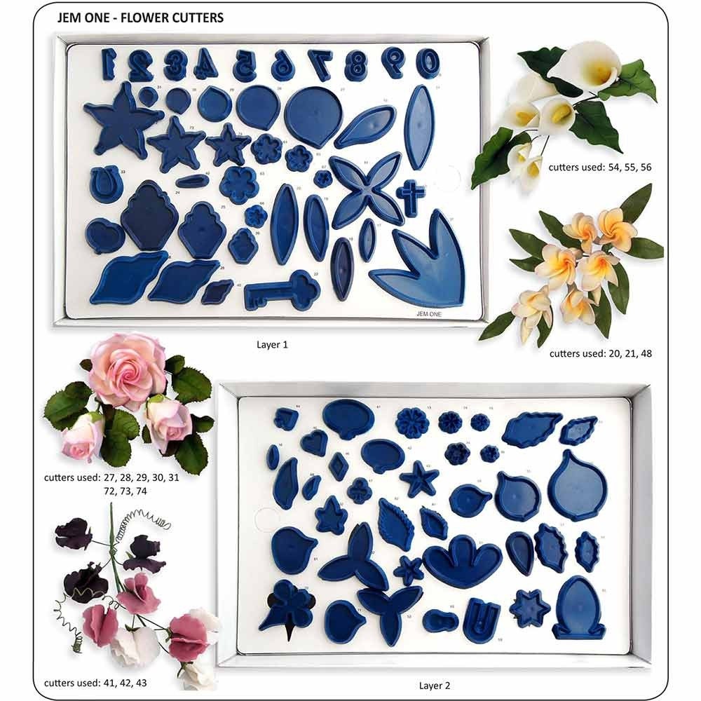 JEM 1 Cake Decorating Cutters 79 PC Set Fondant Gumpaste | Etsy