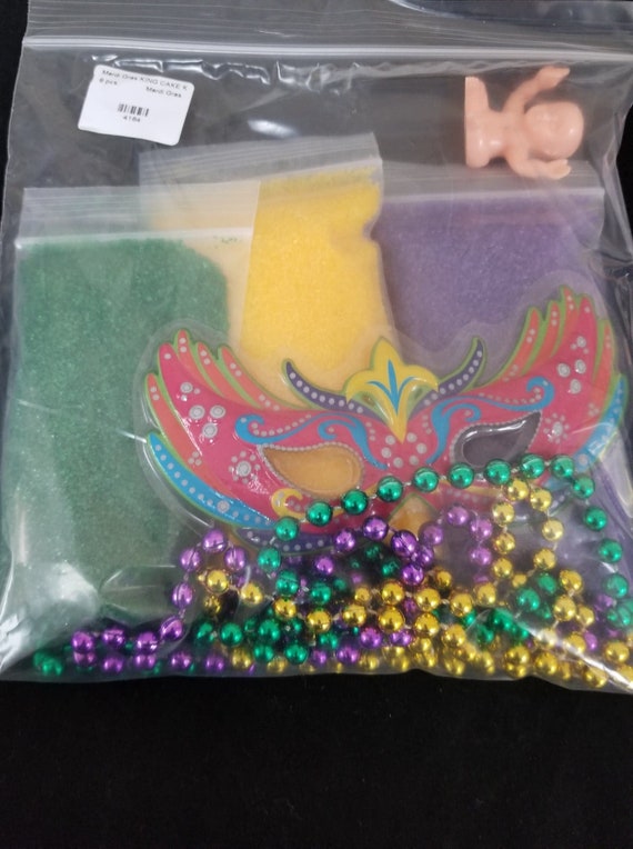 Mardi Gras King Cake Kit 8PCS. | Etsy