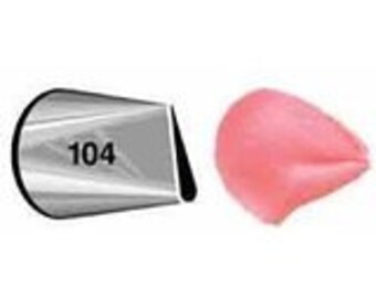 Decorating Petal Tube Tip 124 Stainless Steel Cake Piping | Etsy