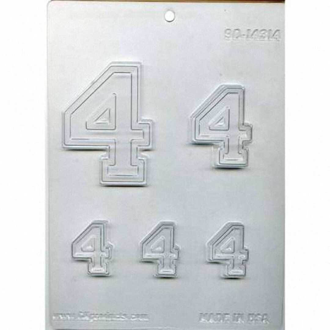 Collegiate Number 4 Chocolate Mold 90-14314 Soap Concrete - Etsy