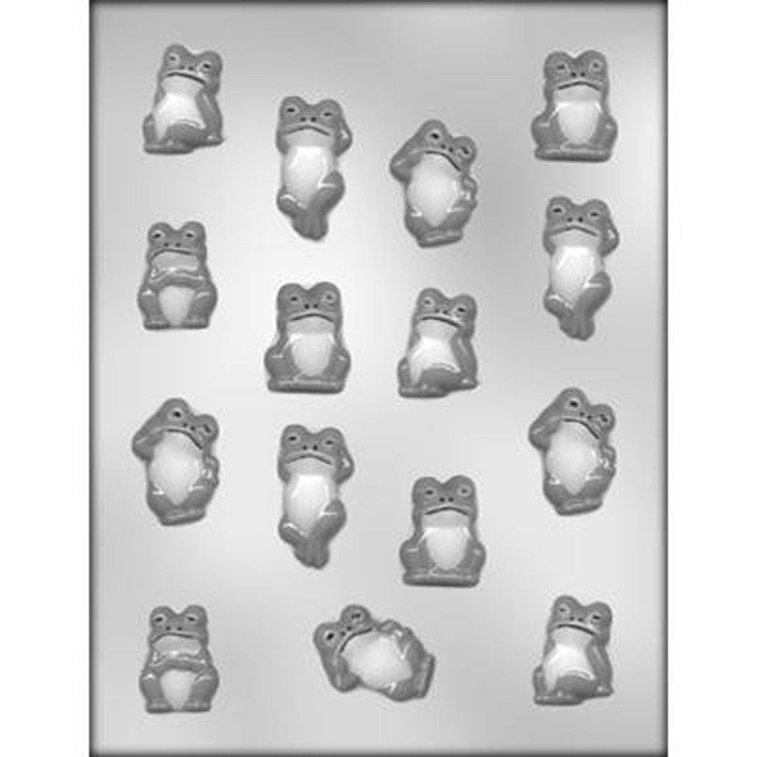 FROG Assortment Chocolate Mold 1.75" Ice Tray Soap Making Plaster ...