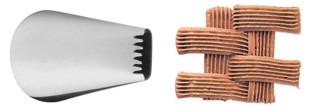 Decorating Tip #47 - Stainless Steel - Basketweave Cake Piping Royal ...
