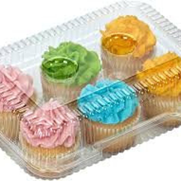 Clear Cupcake Boxes - Etsy
