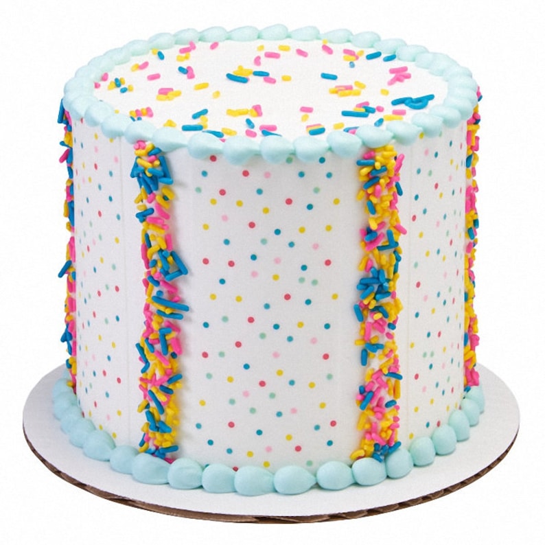 Colorful Dots Edible Image® Designer Prints® - Etsy
