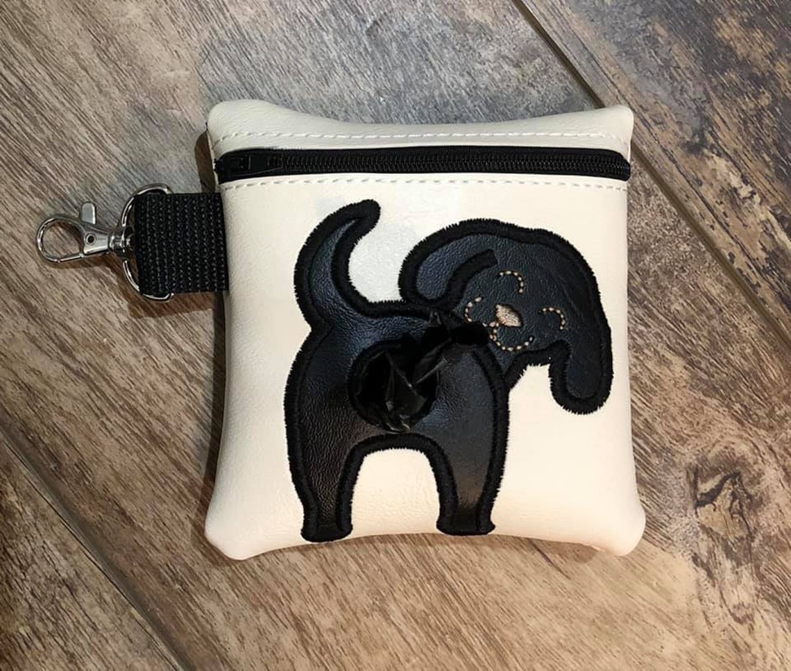 Fun Lab Poop Bag Pouch-zippered Poop Bag Holder-lab Butt Bag - Etsy