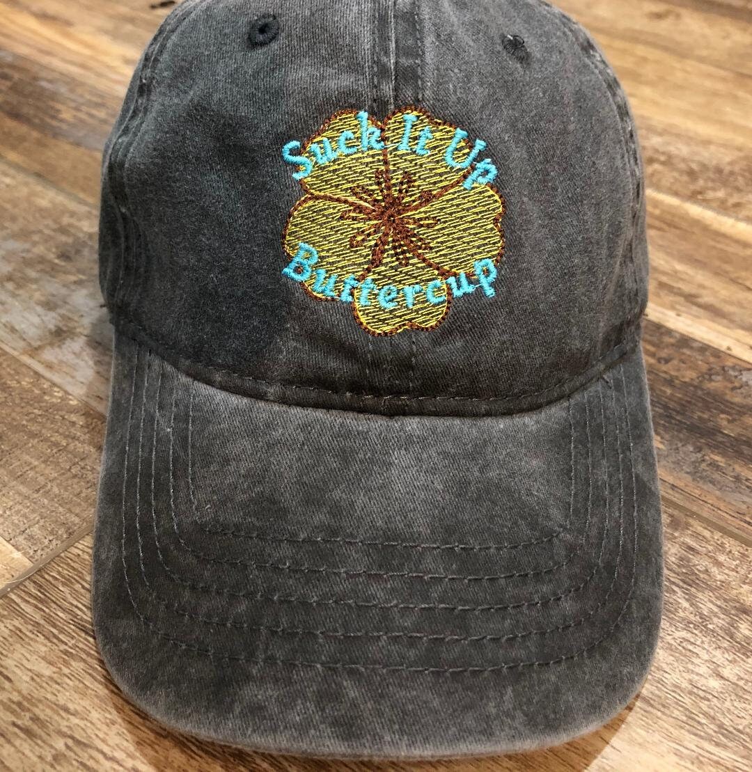 Suck It up Buttercup Base Ball Cap - Snarky Hat - Buttercup Baseball ...