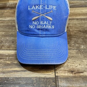 Lake Life Base Ball Cap - Unisex Lake Baseball Cap -vintage Distressed ...