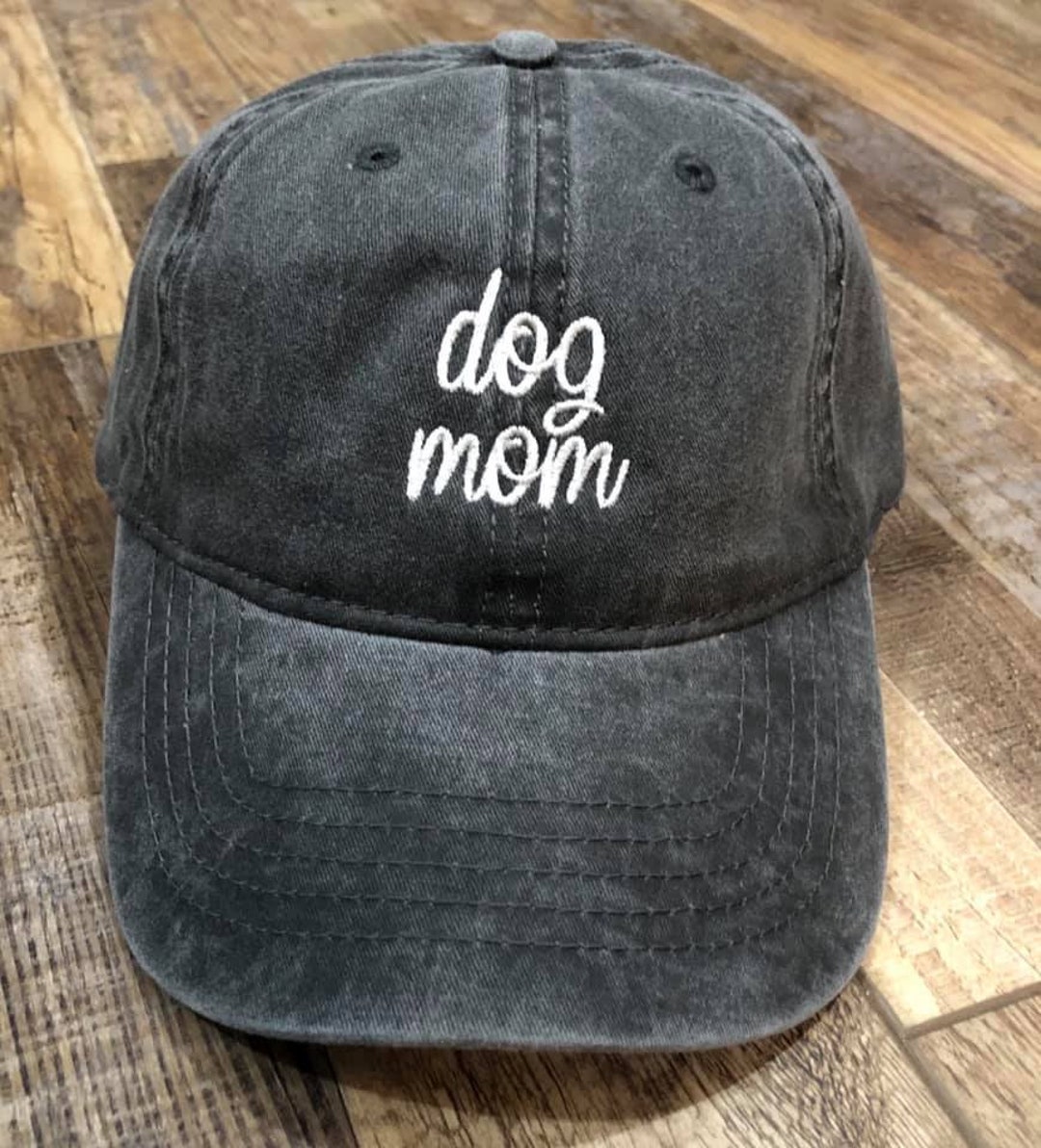 Dog Mom Base Ball Cap - Dog Baseball Cap -dog Lover Hat- Embroidered ...